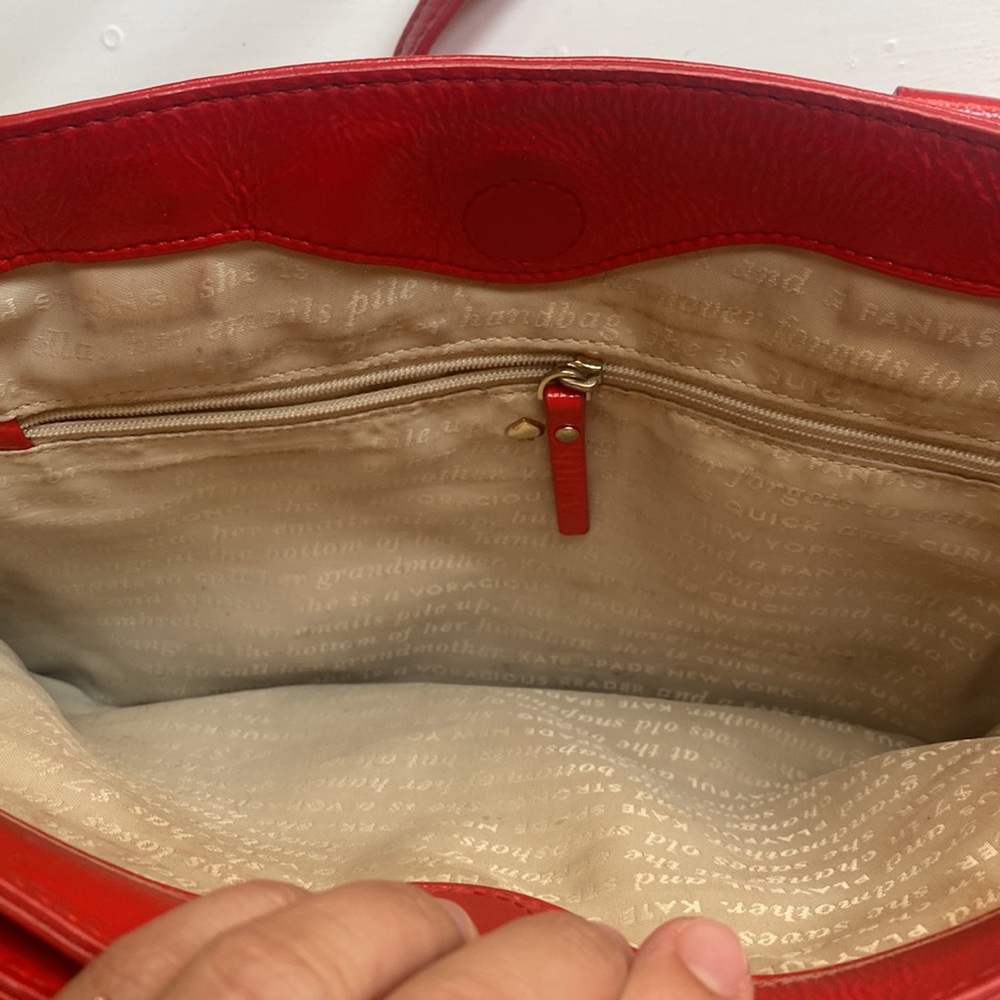 Kate Spade Red Patent Satchel Crossbody - Gem